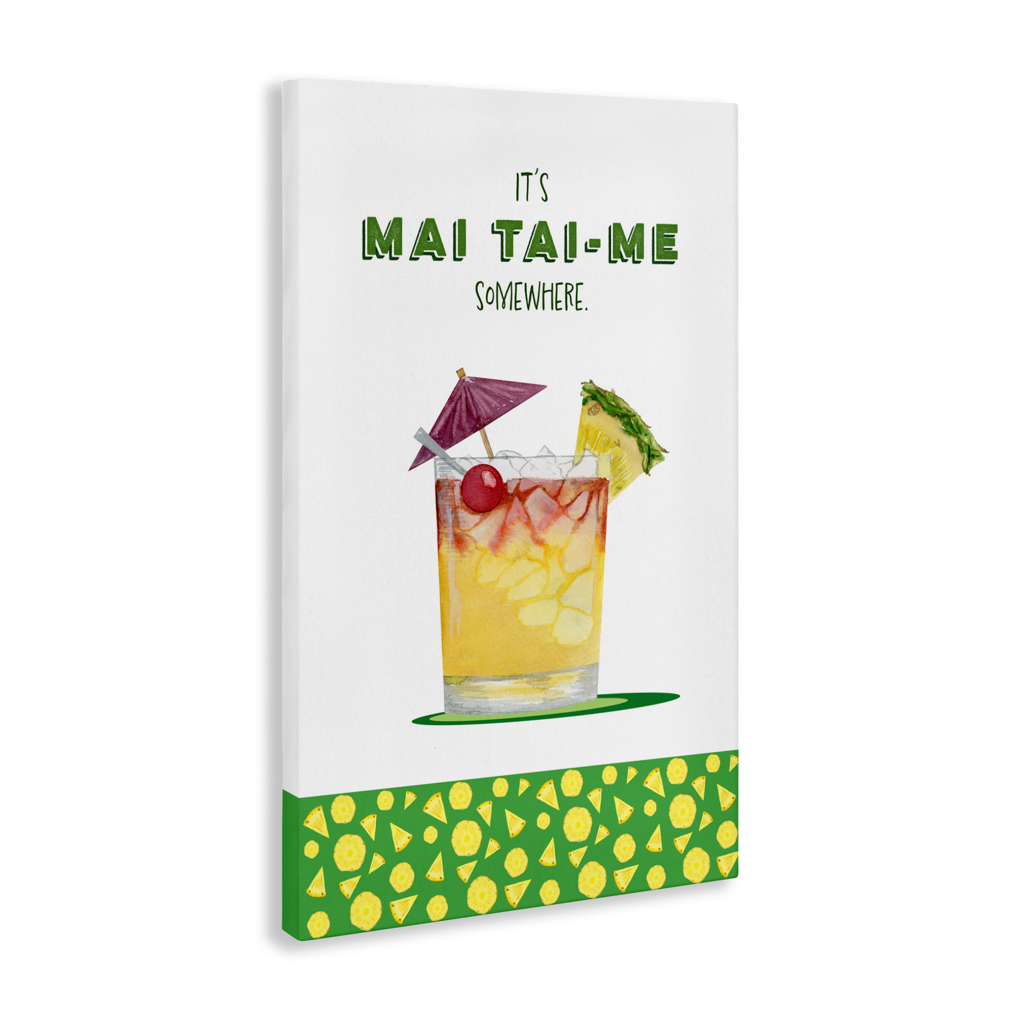 Bay Isle Home™ Mai Tai-me Somewhere Cocktail Canvas, design by Brett ...