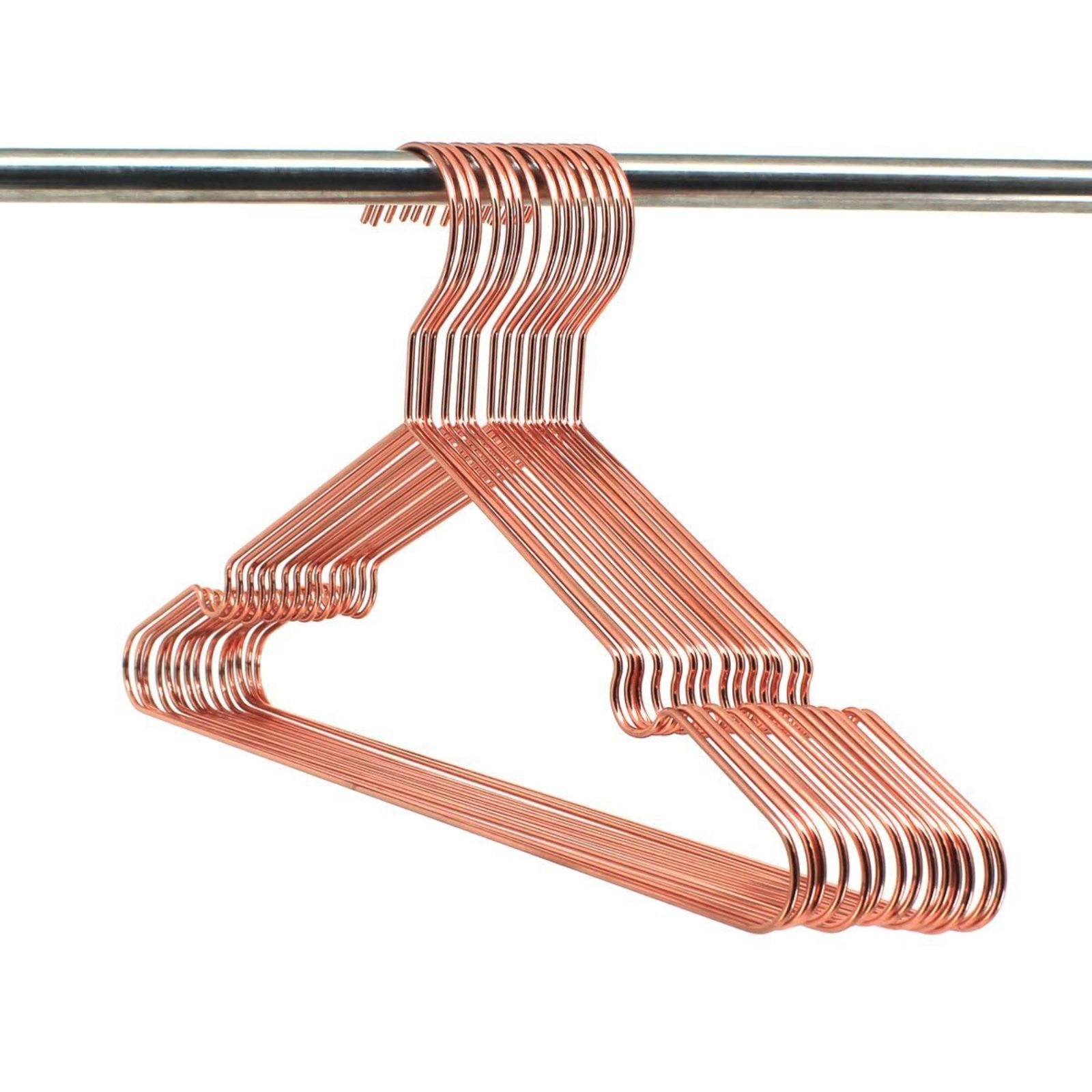 Rebrilliant Rose gold copper heavy and sturdy metal hangers | Wayfair