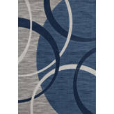 Wrought Studio Catalan Abstract Navy Area Rug & Reviews | Wayfair