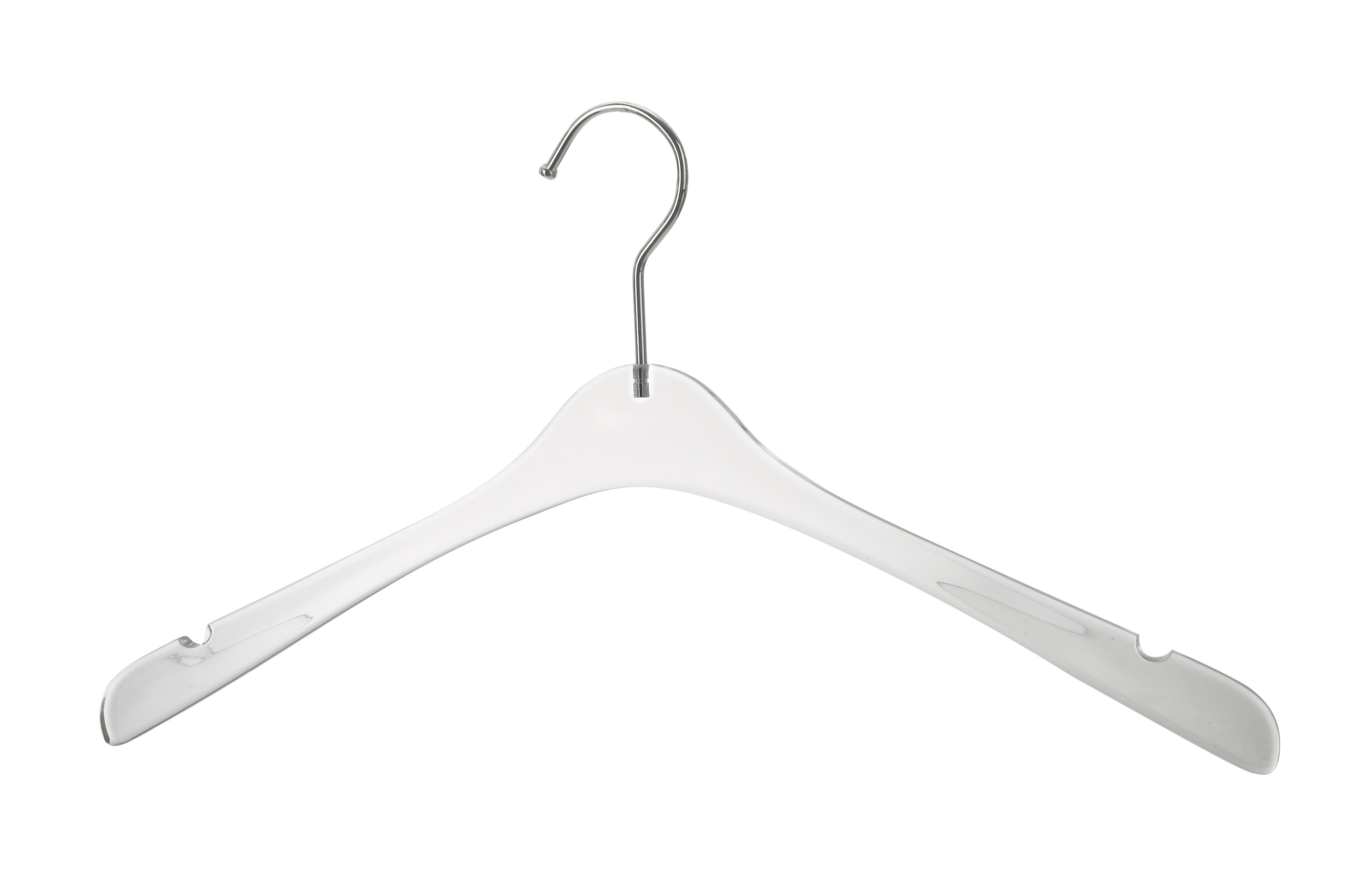 Everly Quinn Lipson Quality Acrylic Clear Hangers, Clothes Hangers ...