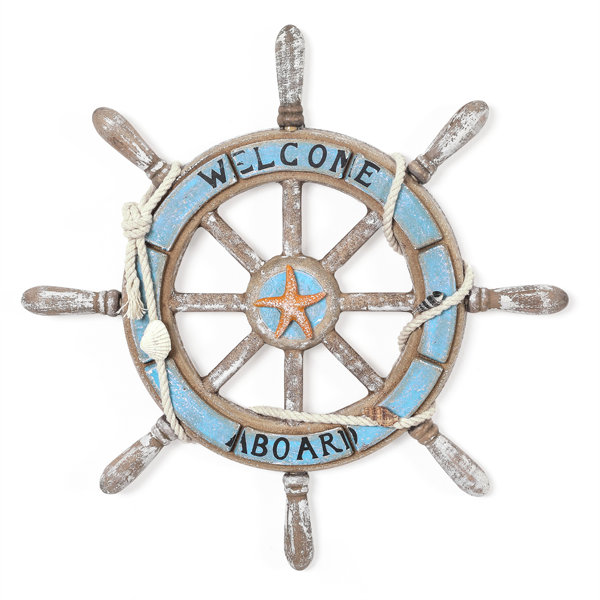 Breakwater Bay Solid + Manufactured Wood Nautical & Beach Wall Decor ...