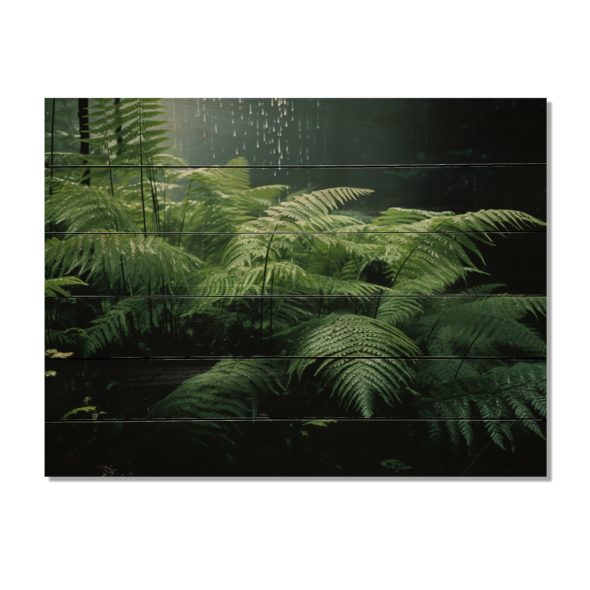 Millwood Pines Breyden Breyden Ferns Close Up Photo II On Wood Print ...