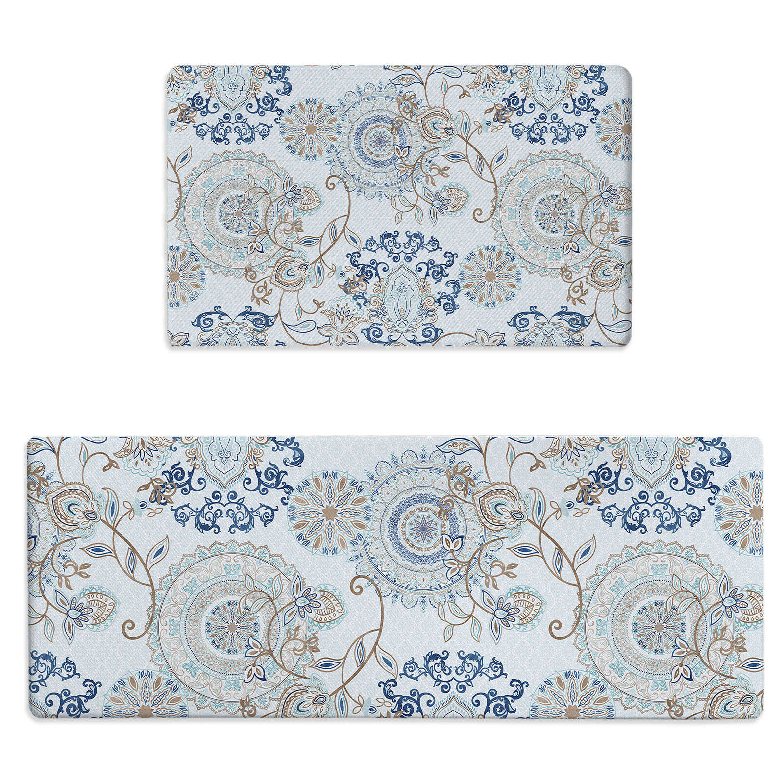 Bungalow Rose Banmah Floral Kitchen Mat | Wayfair