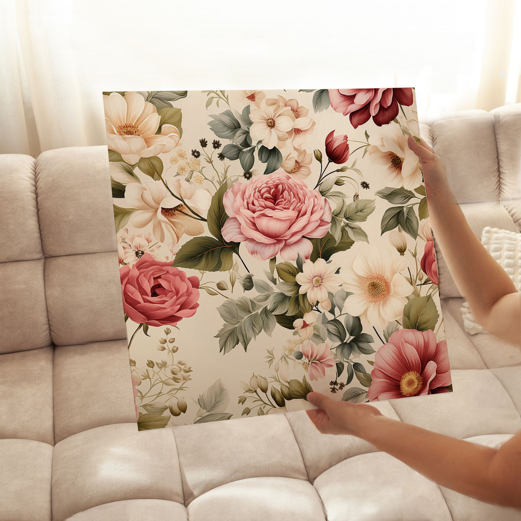 Winston Porter Floral Shabby Chic Flower Pattern VII Shabby Chic ...