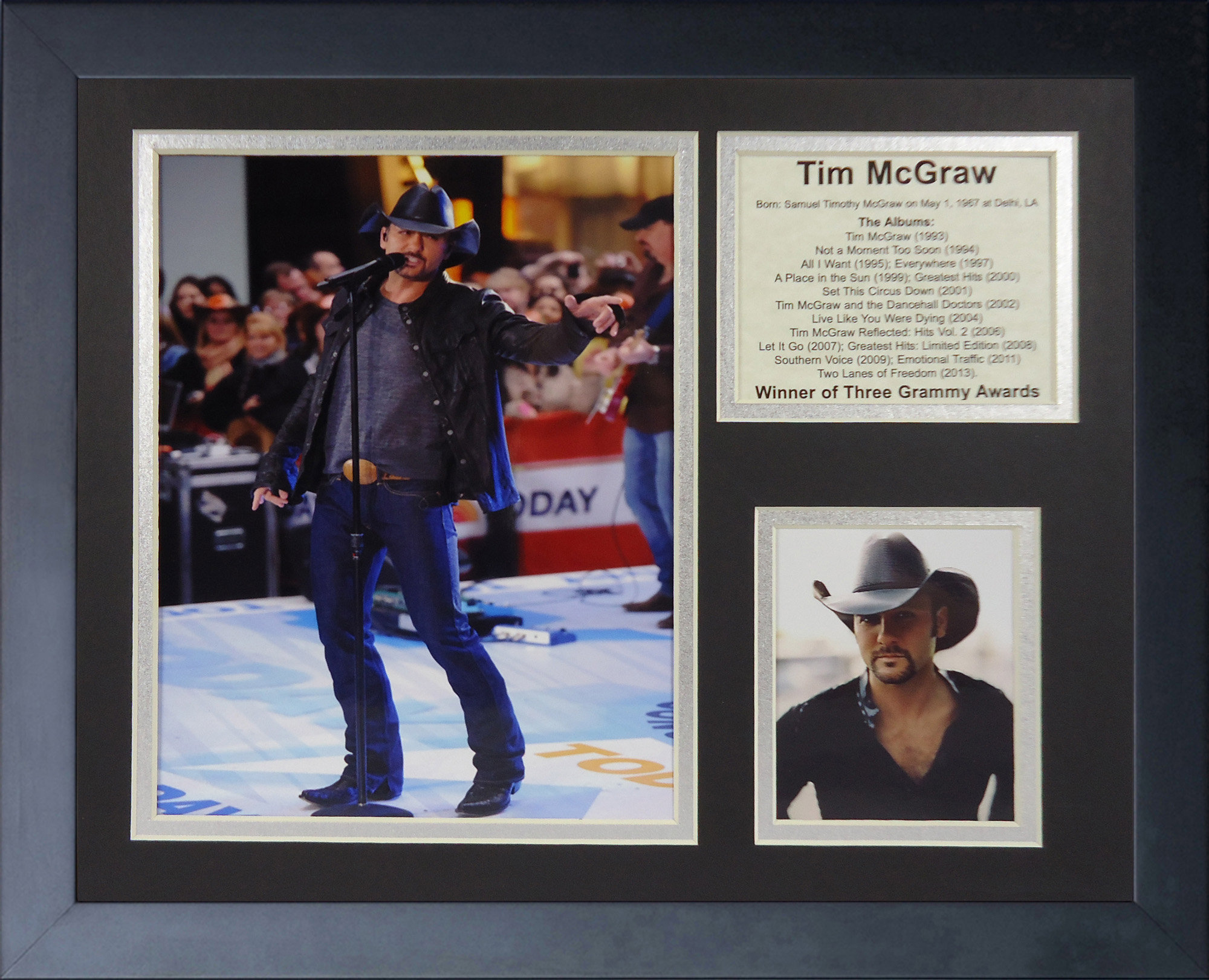 Legends Never Die Tim McGraw Framed Memorabilia | Wayfair