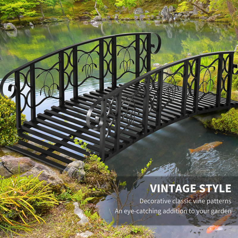 Outsunny Backyard Garden Bridge & Reviews | Wayfair