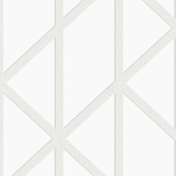Latitude Run® Superfresco Easy Geo Panel White Wallpaper - Wayfair Canada
