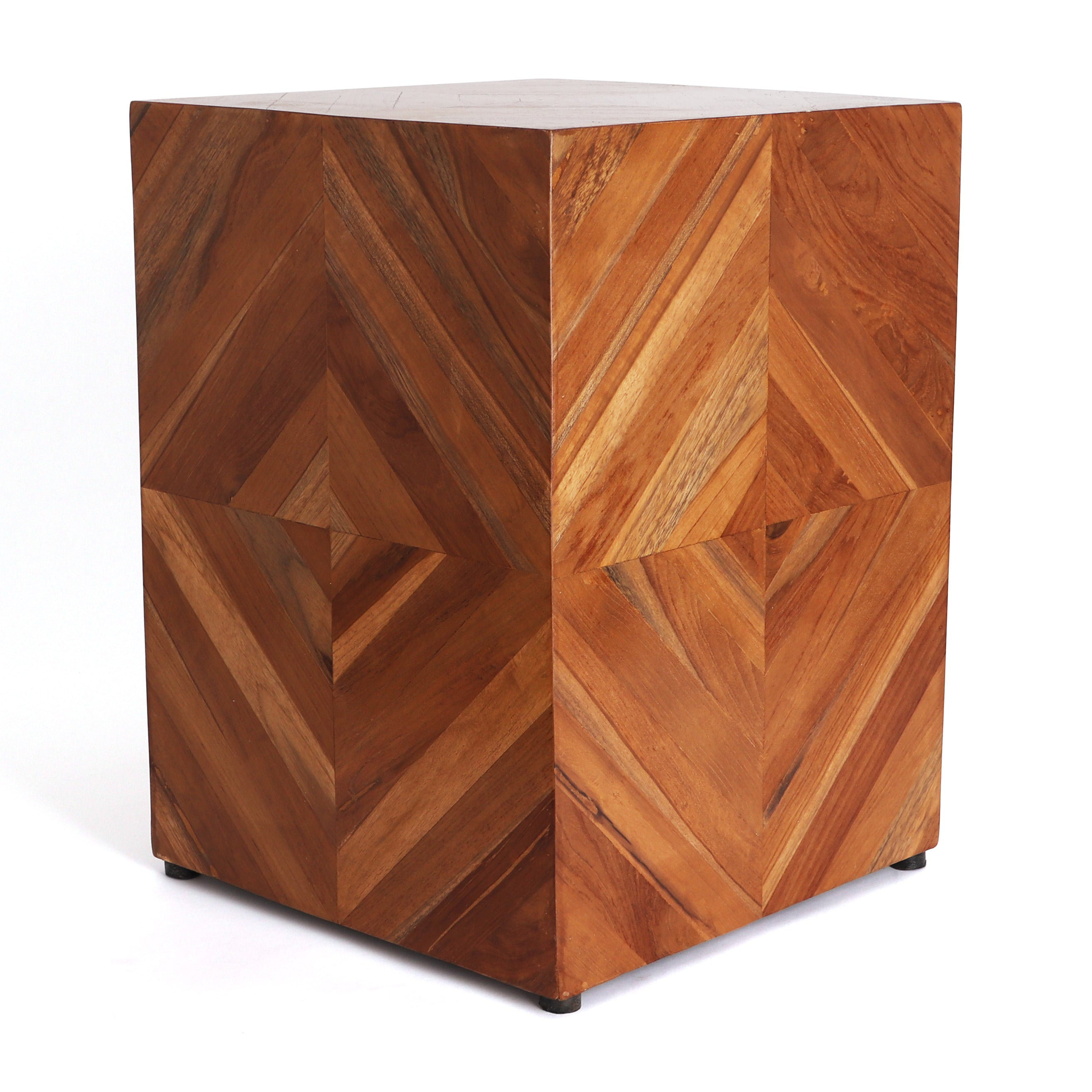 Millwood Pines Teak Barn Door Stool (Zen) | Wayfair