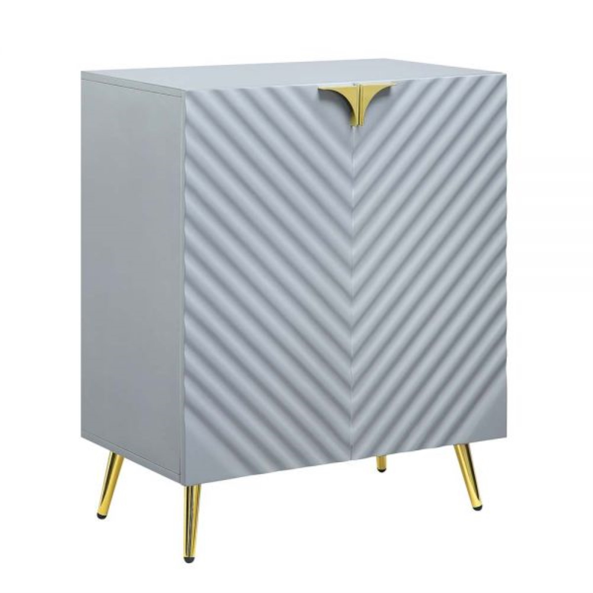 Everly Quinn Kylie Contemporary Rectangular Console Table with Wave ...