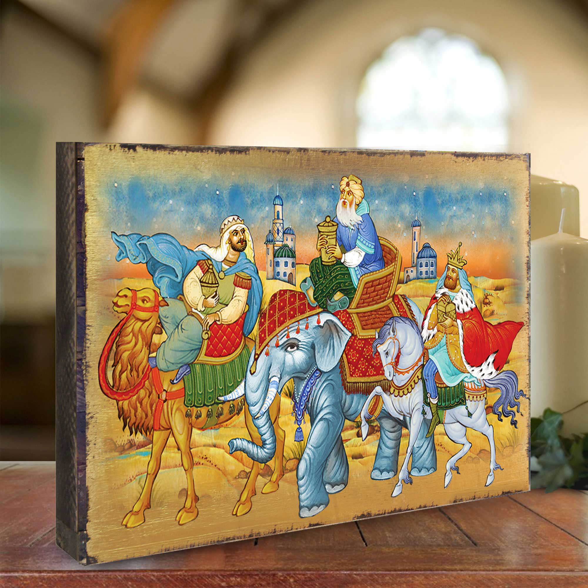 The Holiday Aisle® Inspirational Icon Three Kings Painting - Wayfair Canada