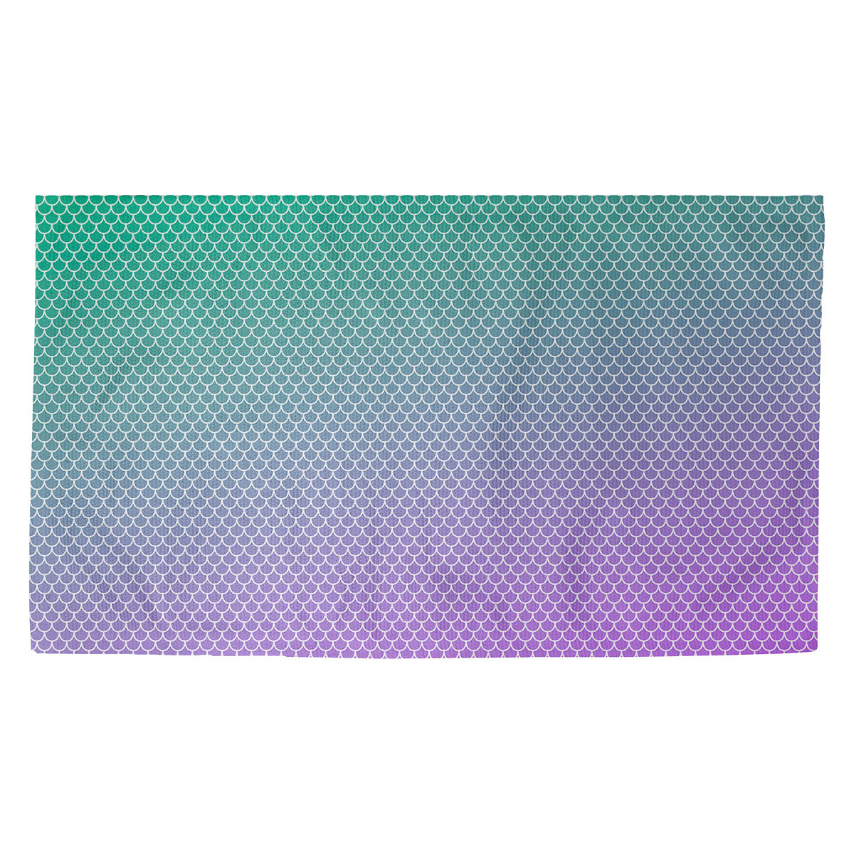 Latitude Run® Avicia Mermaid Scales Green/Purple Area Rug | Wayfair