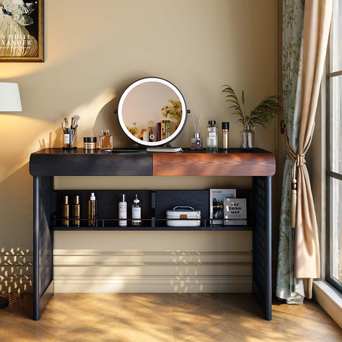 Red Barrel Studio Retro Black Ash Dressing Table - Wayfair Canada