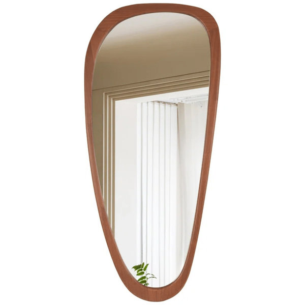 Wrought Studio™ Doruk Irregular Wooden Bathroom/Vanity Mirror & Reviews ...