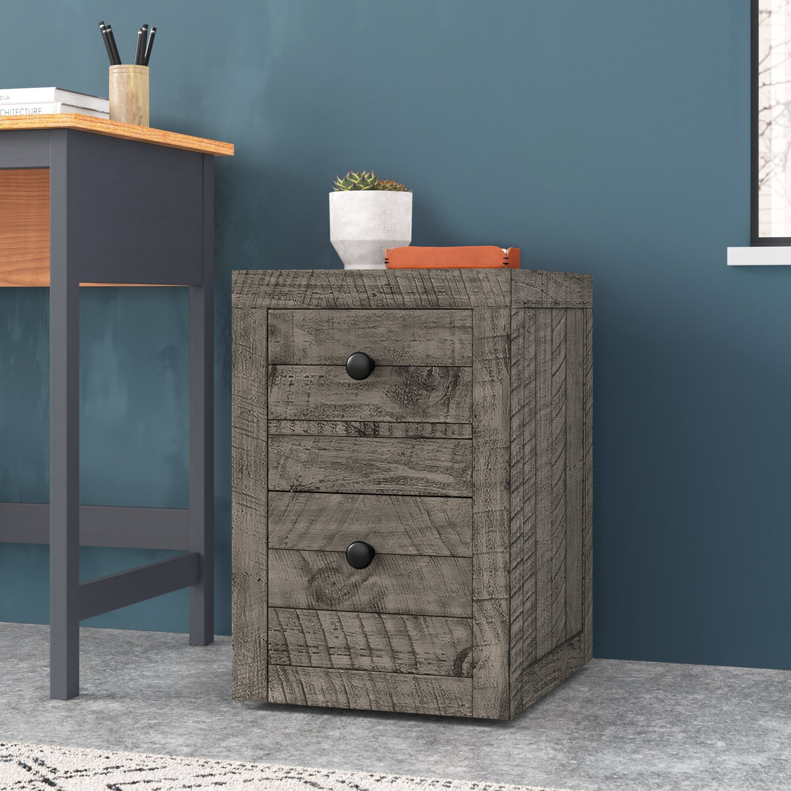 Loon Peak Janeesha 14.5'' Wide 2 -Drawer Mobile Vertical Filing Cabinet ...
