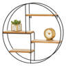 17 Stories Round Wall Mount Display Organizer With 4 Shelves For Small ...