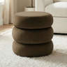 George Oliver Modern Round Velvet Ottoman With Storage | Wayfair
