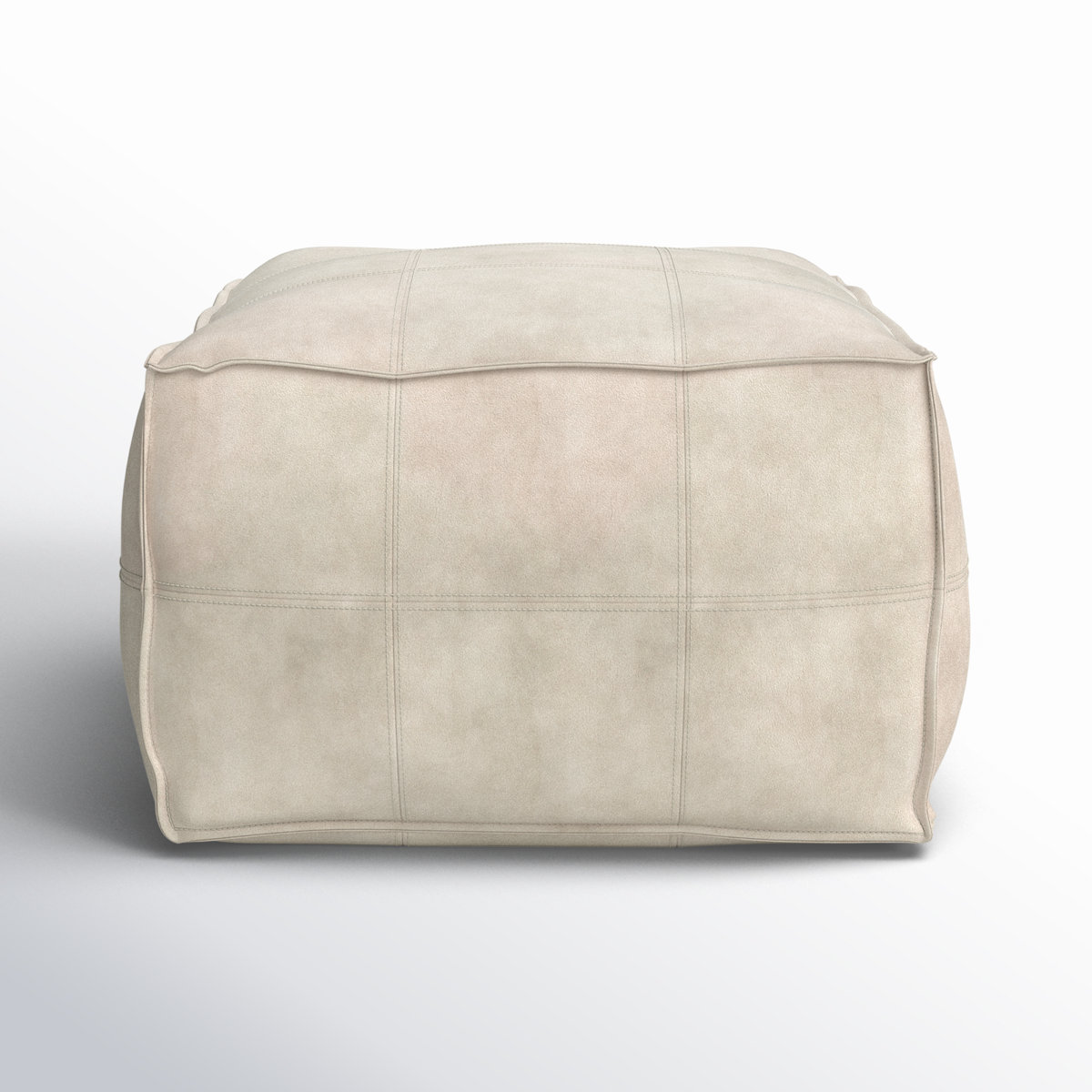 Birch Lane™ Shara Leather Pouf & Reviews | Wayfair