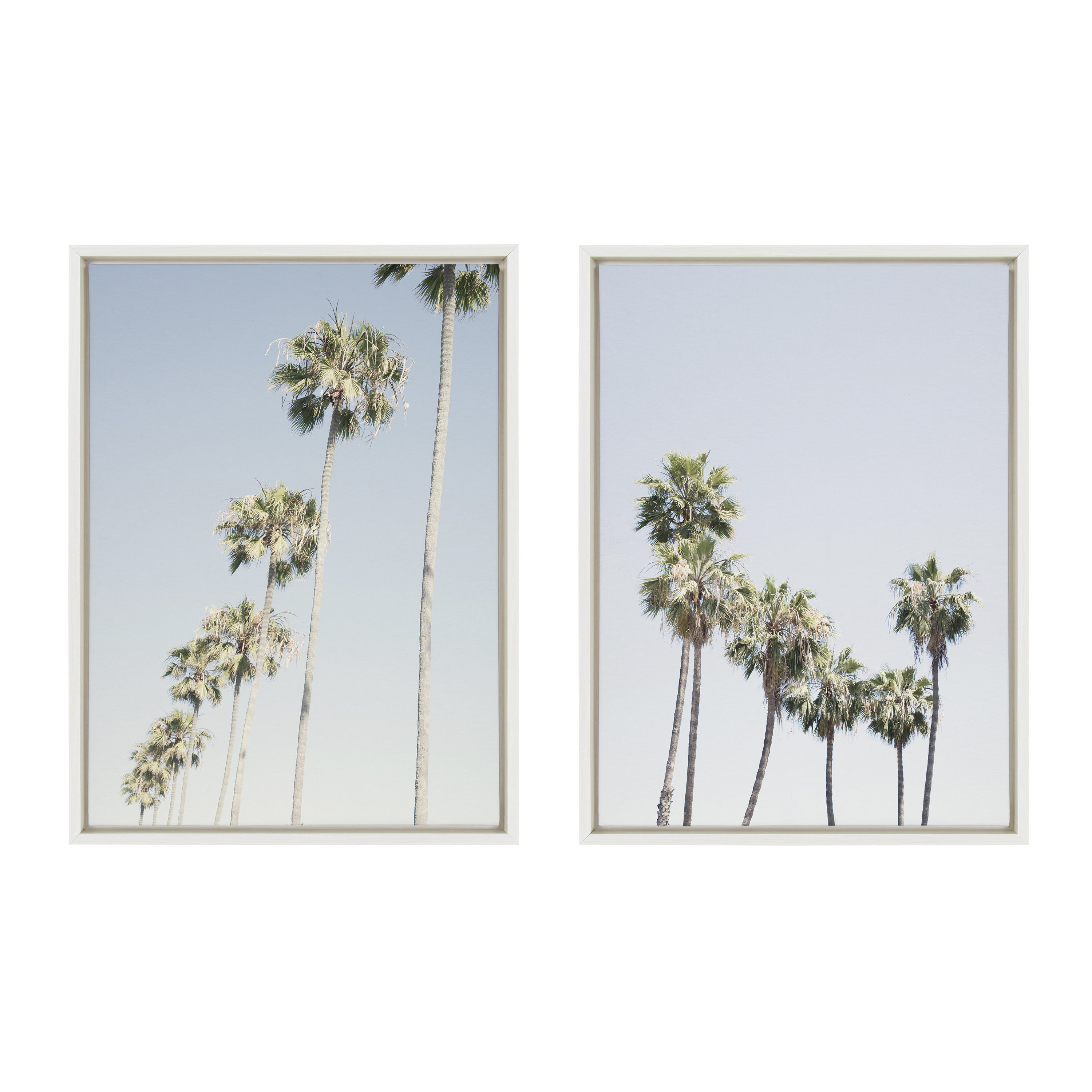 Bay Isle Home™ Sylvie Palm Tree Row And LA Summer Framed Canvas By ...