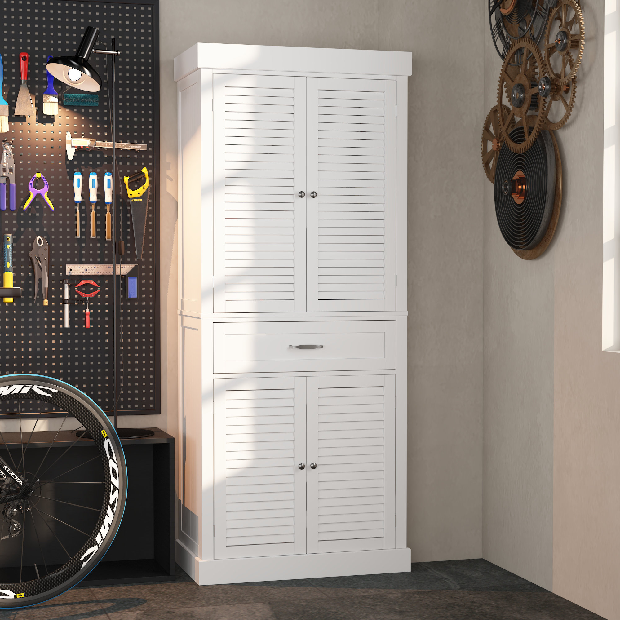 WFX Utility™ 30" Wide Garage Storage Cabinets With Drawer | Wayfair