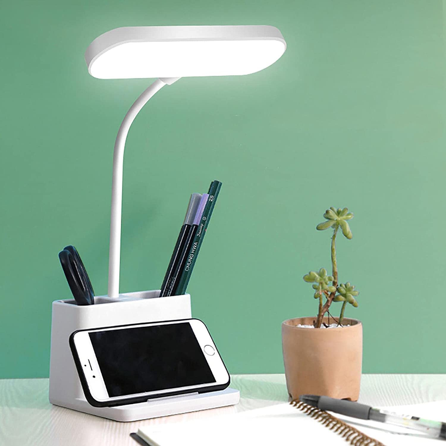 Ebern Designs 4.52'' White Desk Table Lamp & Reviews - Wayfair Canada