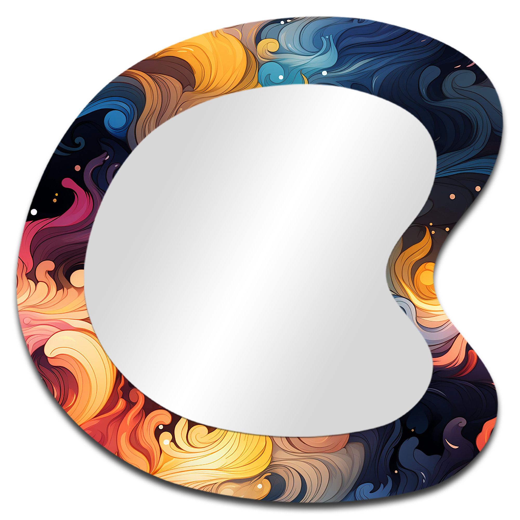 Ivy Bronx Evienne Celestial Concealment Ripple - Abstract Unique Shape ...