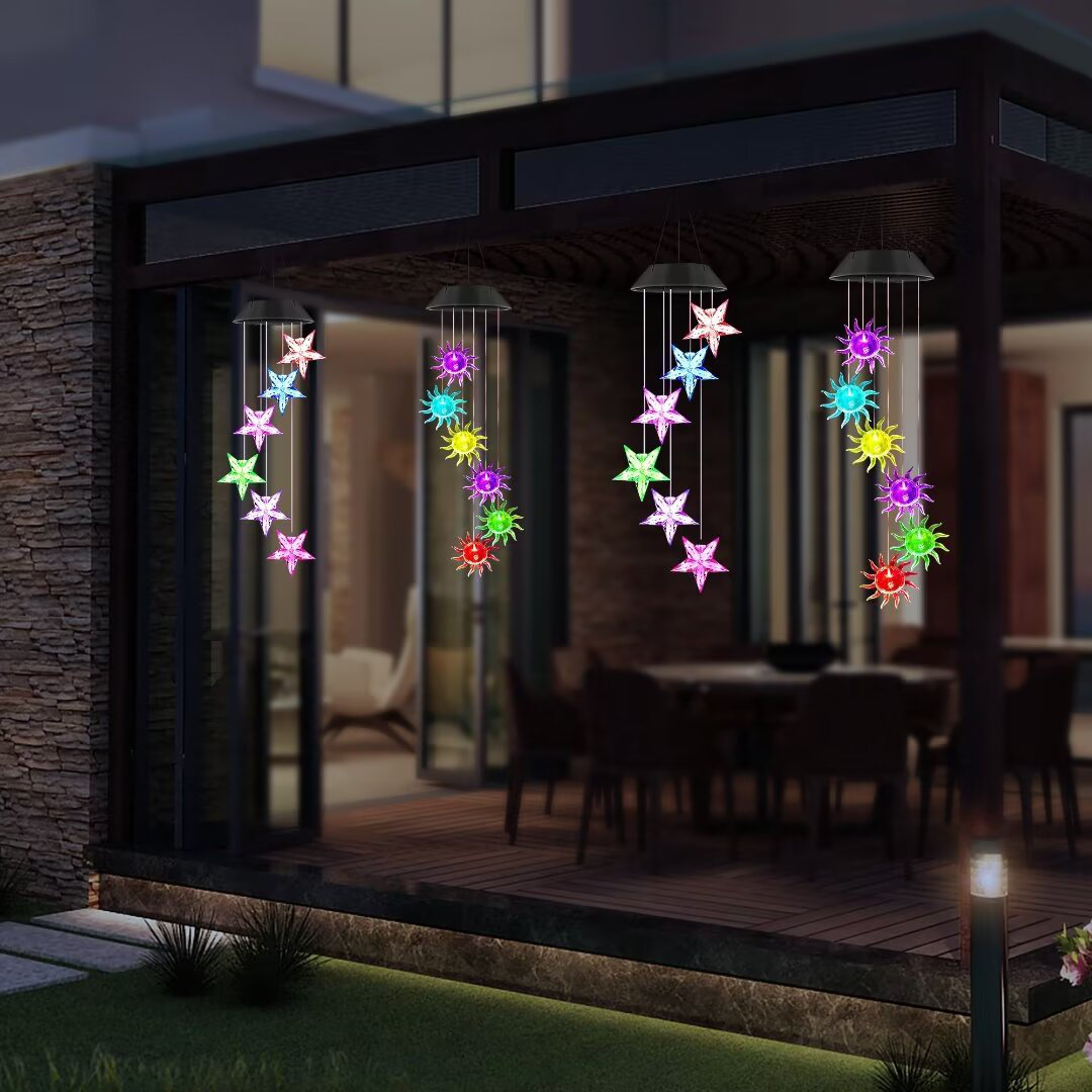 Arlmont & Co. Shellyann Plastic Landscape & Nature 2 Piece Wind Chime Set - Wayfair Canada