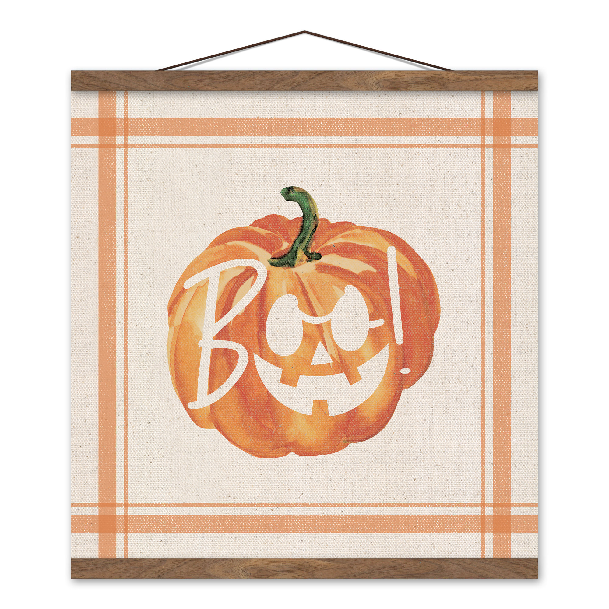 The Holiday Aisle® Boo Jack-O''-Lantern Hanging Print On Canvas ...