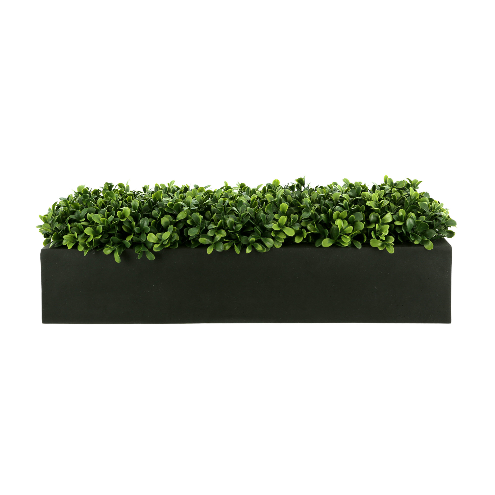 Creative Displays, Inc. Outdoor UV Rated Boxwood in Fiberstone Planter ...