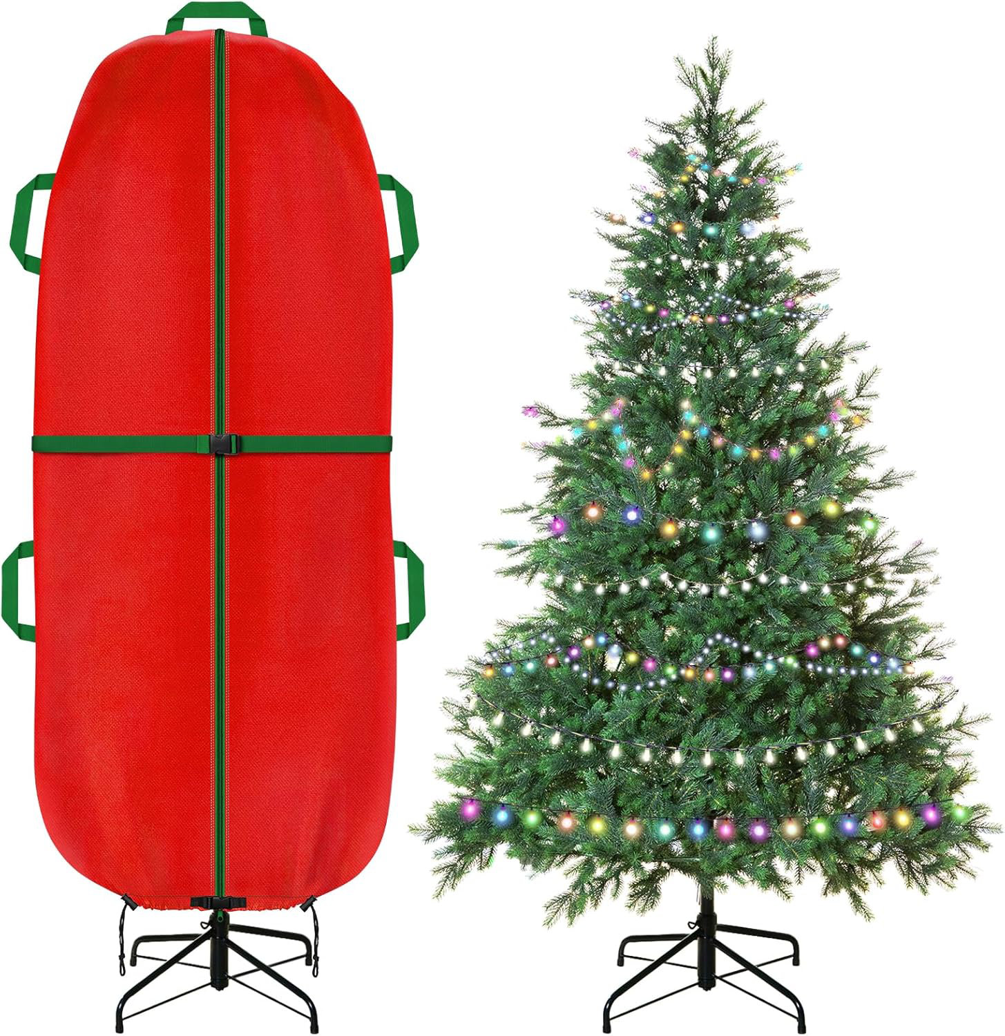 One Allium Way® Jumbo Upright Christmas Tree Storage Bag, Upright ...