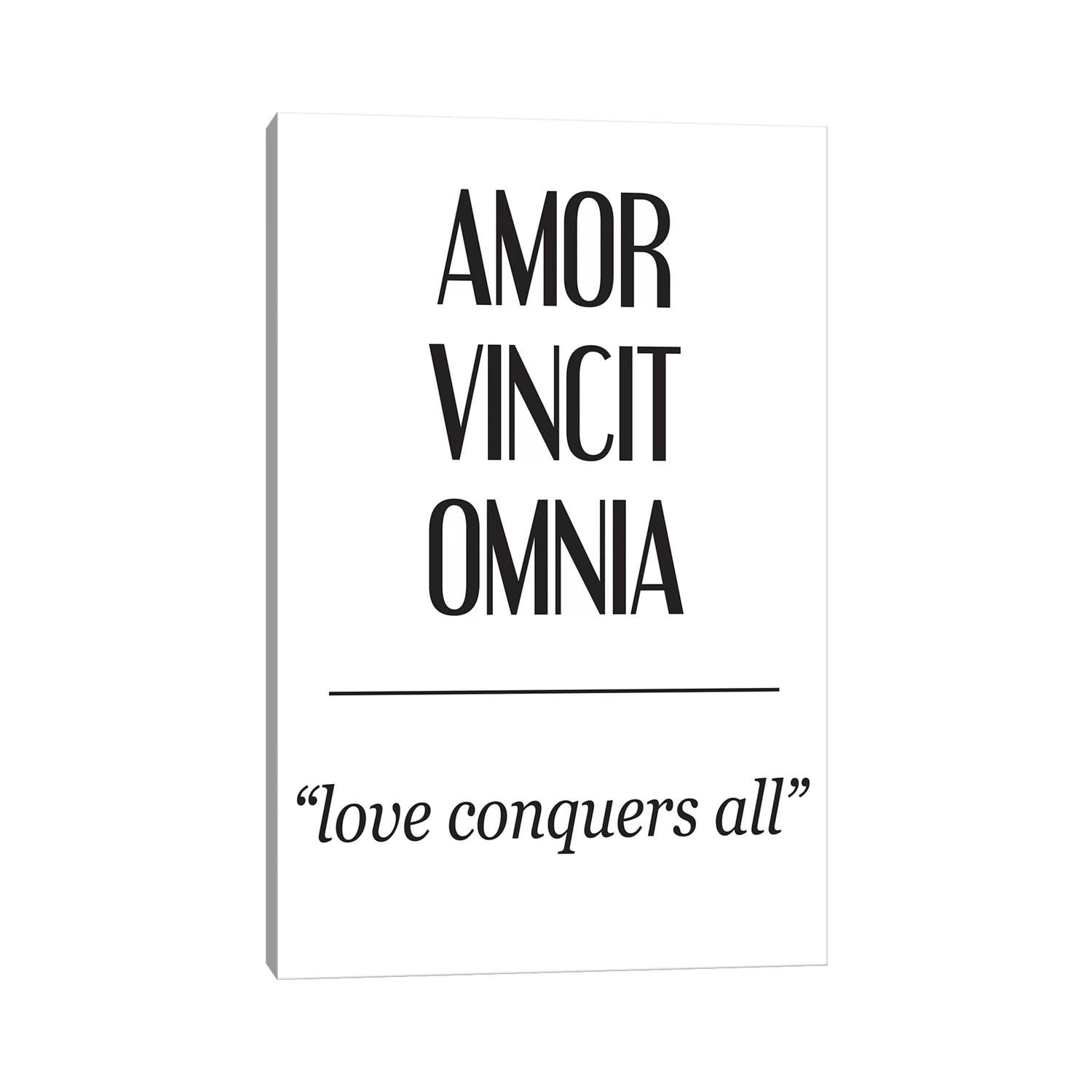 East Urban Home Latin Meanings - Amor Vincit by Pixy Paper - Wrapped ...