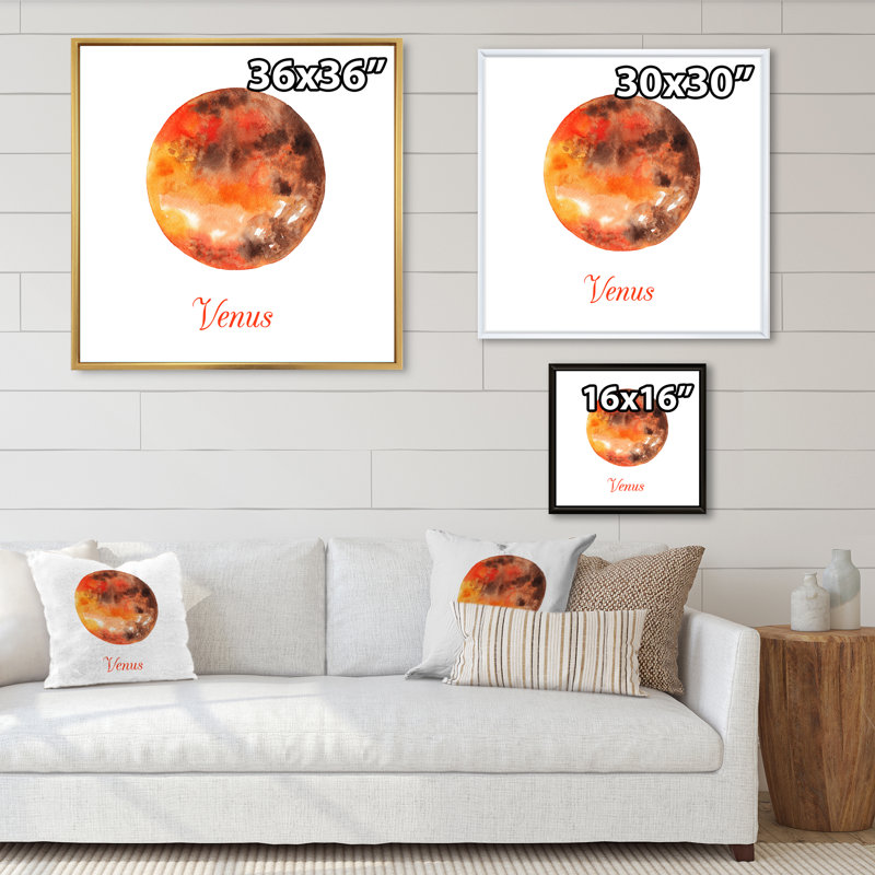 Ebern Designs " Astrology Planet Venus " Painting on Canvas | Wayfair