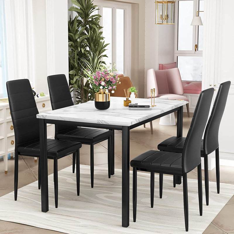 Latitude Run® 5 - Piece Dining Set & Reviews | Wayfair