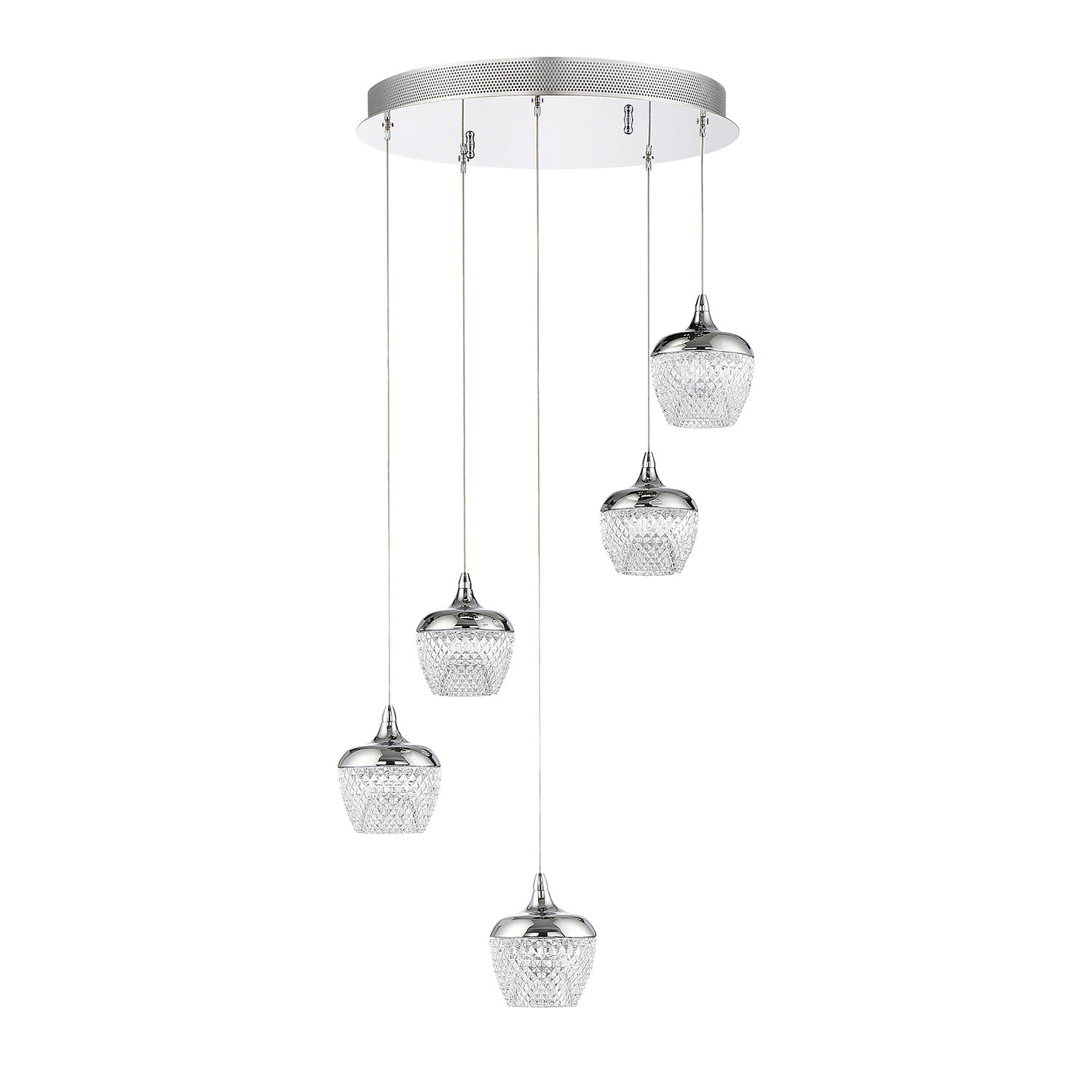 Latitude Run® Villegas 5 - Light Cluster Bell LED Pendant | Wayfair