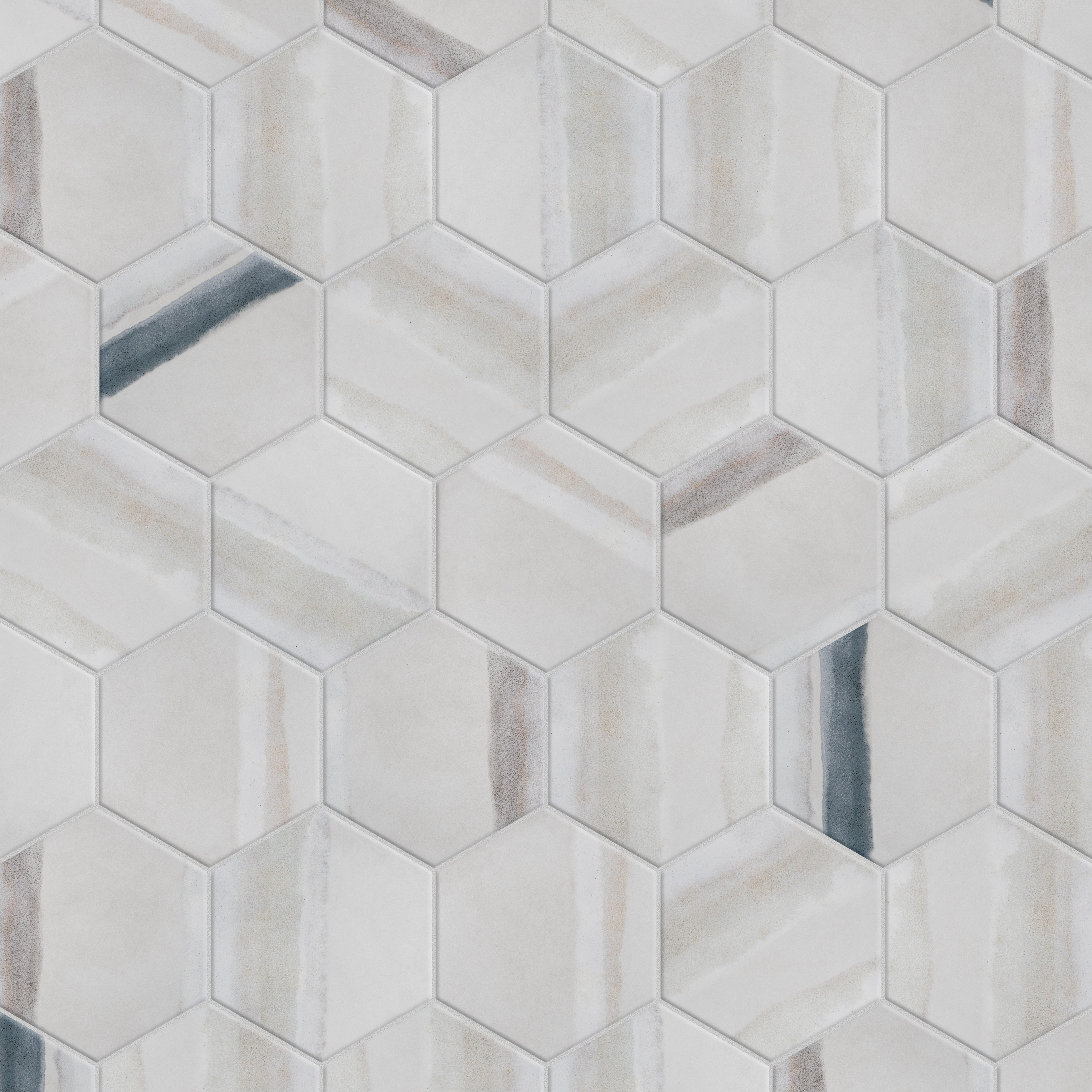 Merola Tile Matter Hex Canvas 8' x 9' Stone Look Wall & Floor Tile ...