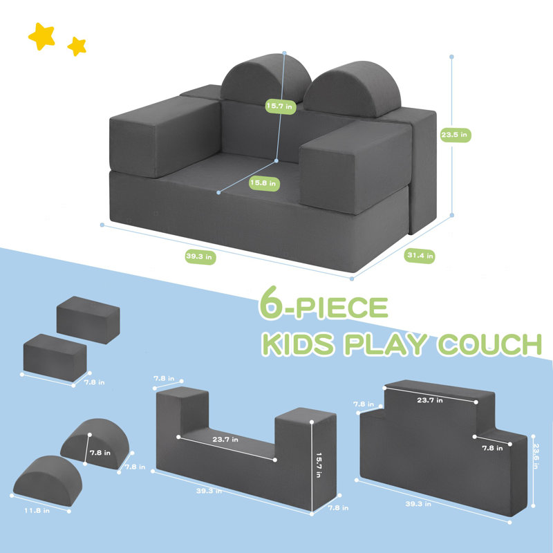 Zoomie Kids Aleris Kids Foam Chair | Wayfair