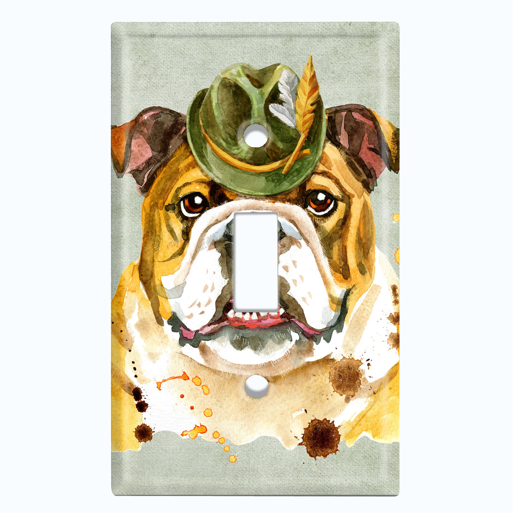 WorldAcc Metal Light Switch Plate Outlet Cover (Cool Scout Fedora ...