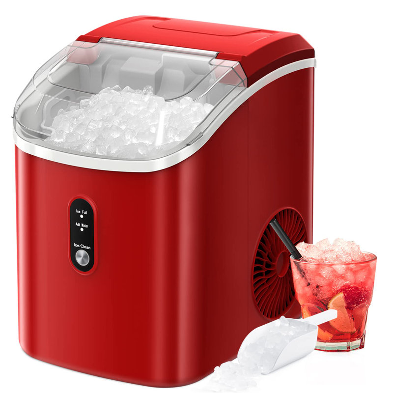 COWSAR 33 Lb. lb. Daily Production Nugget Clear Ice Portable Ice Maker ...