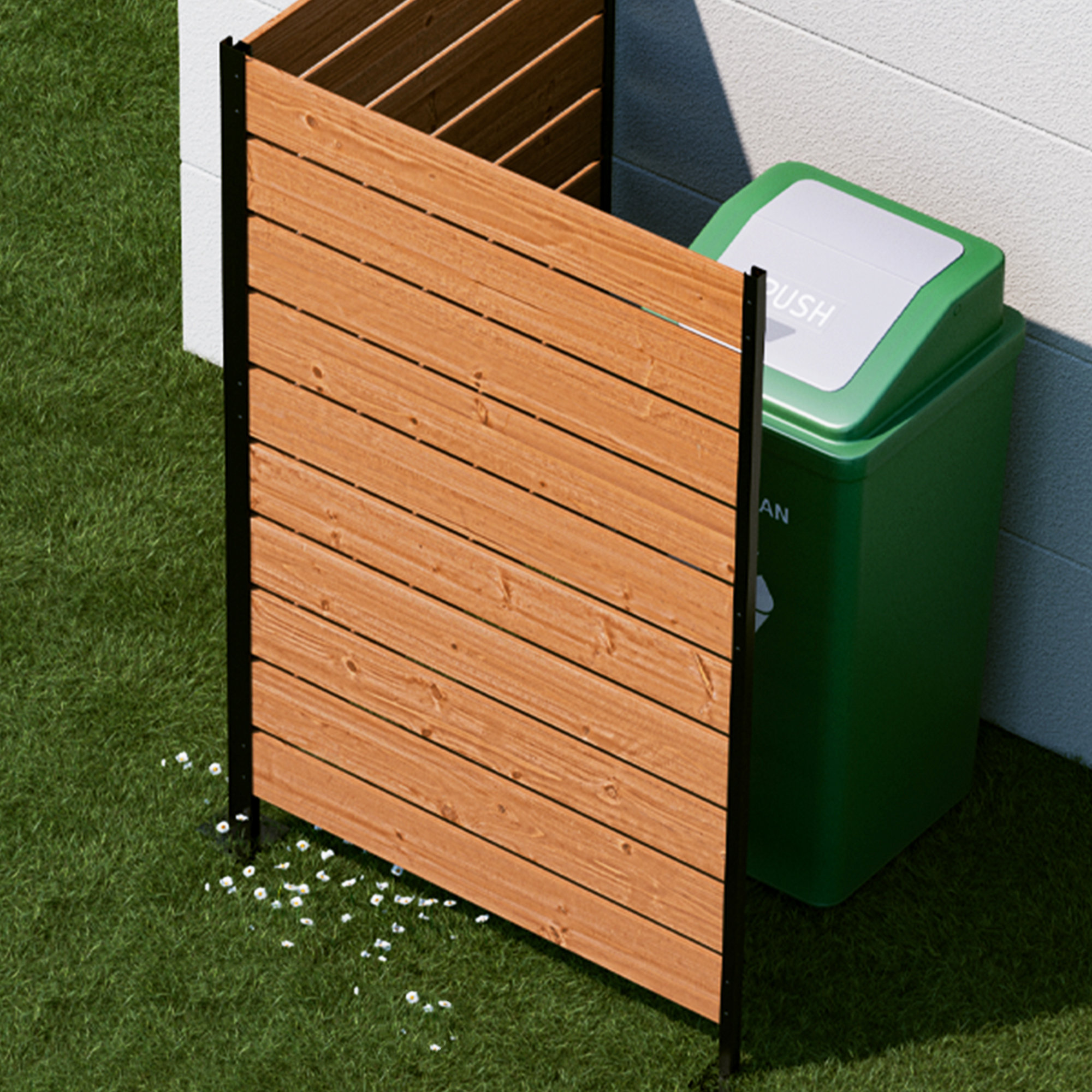 MODERN SHADE OUTDOOR LIVING SPACES Frances 60''H X 38''W Single Panel ...