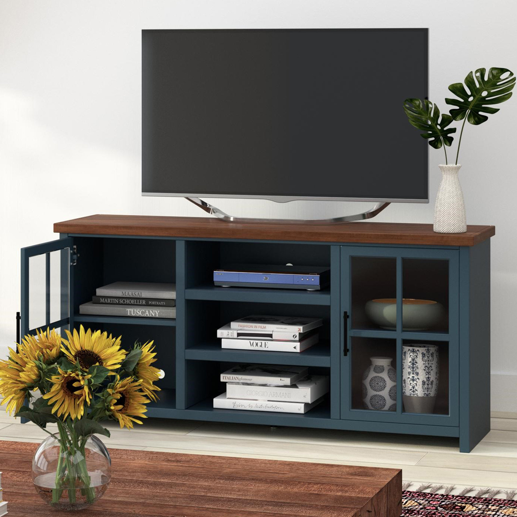 One Allium Way® 67 inch TV Stand Console for TVs | Wayfair