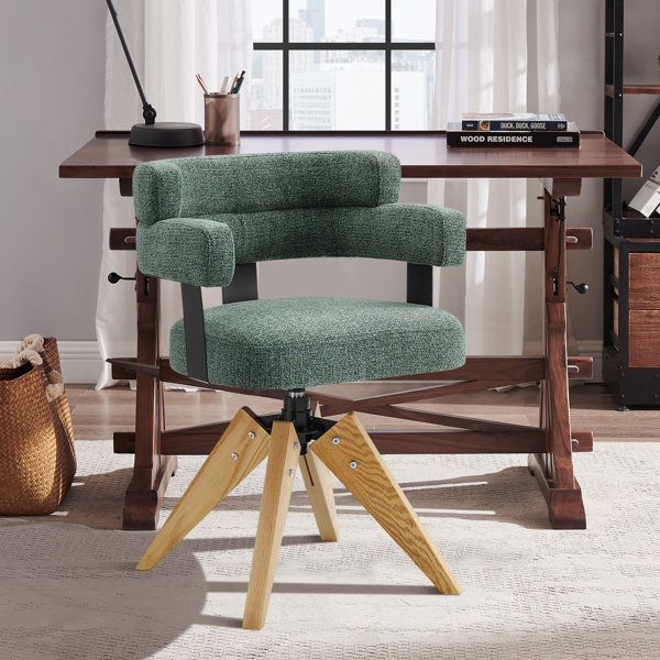 Linen Office Chairs You'll Love | Wayfair