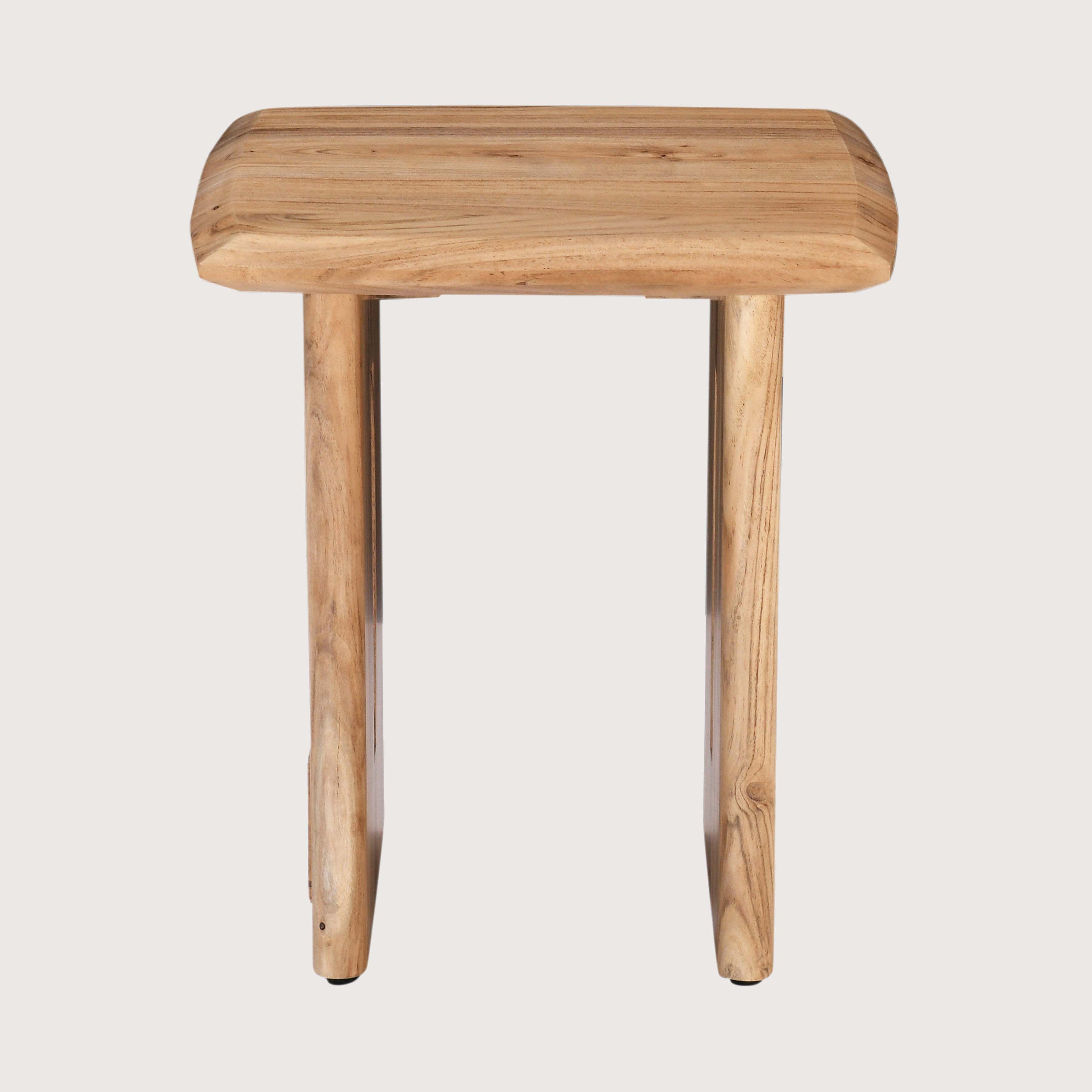 Loon Peak® 18 In. Solid Acacia Wood End/Side Table With Curved Edges ...