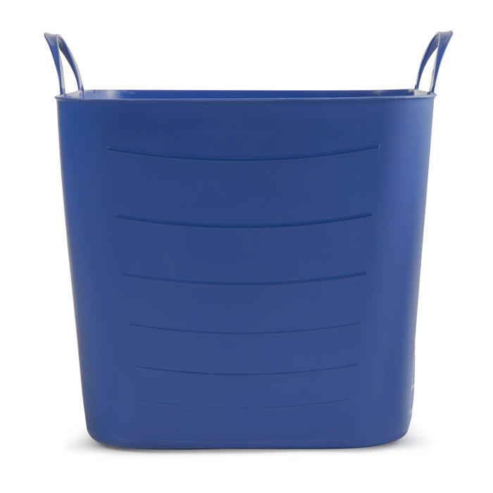 Hokku Designs 25 Liter 6.6 Gallon Durable Plastic Storage Tote, Blue ...
