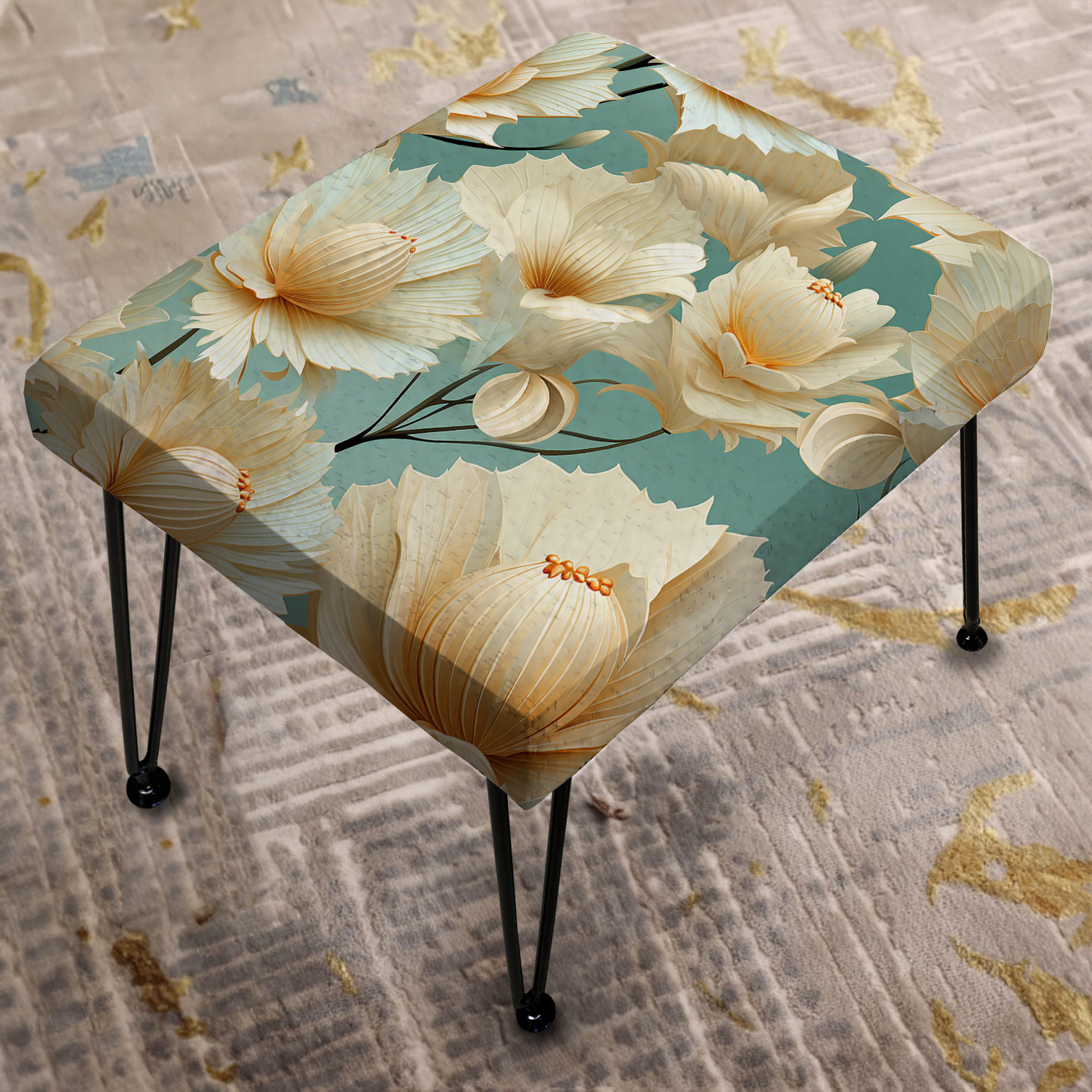 Design Art Seashell Harmony Tropical Pattern - Tropical Rectangle ...