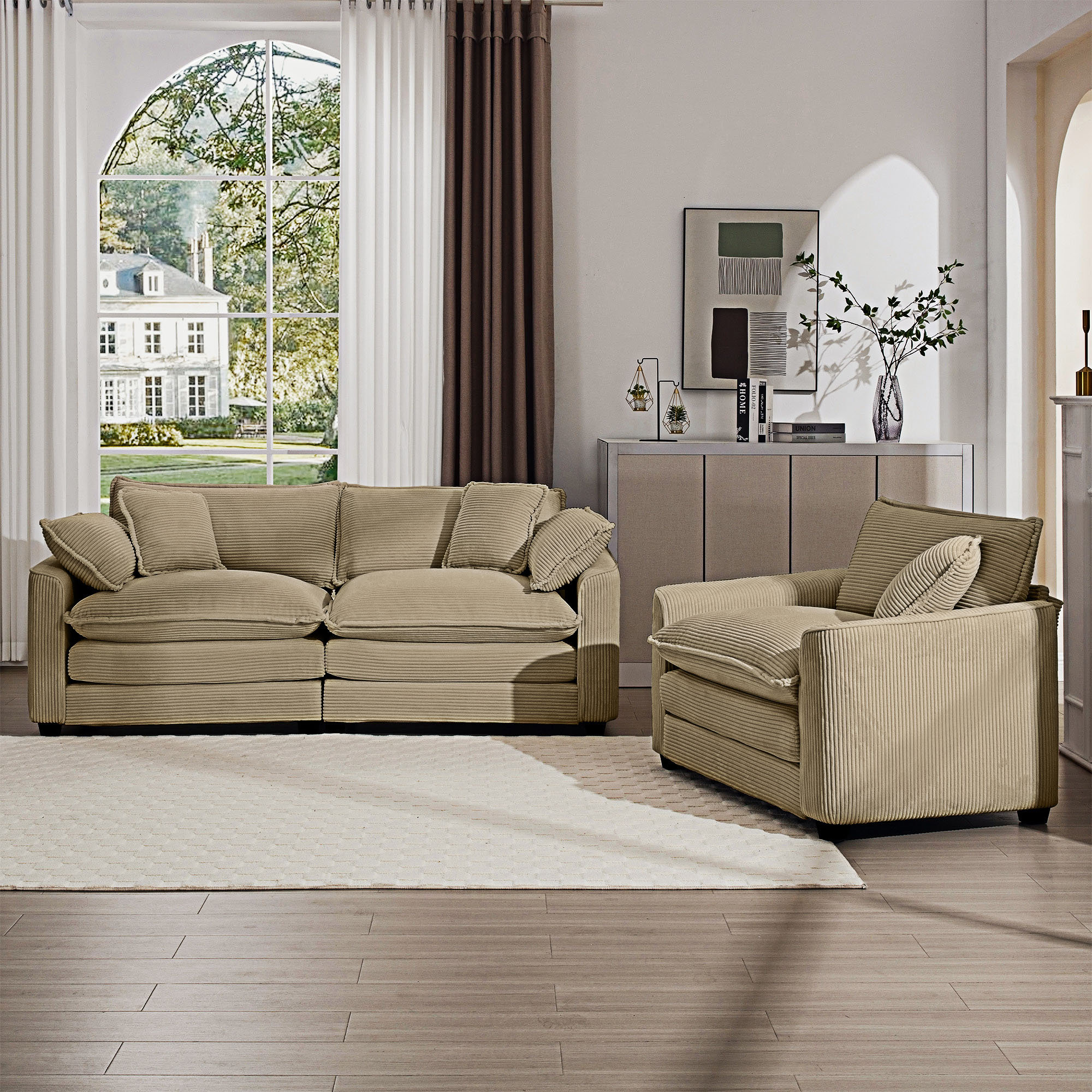Latitude Run® Modern 2/ Piece Sofa Set | Wayfair