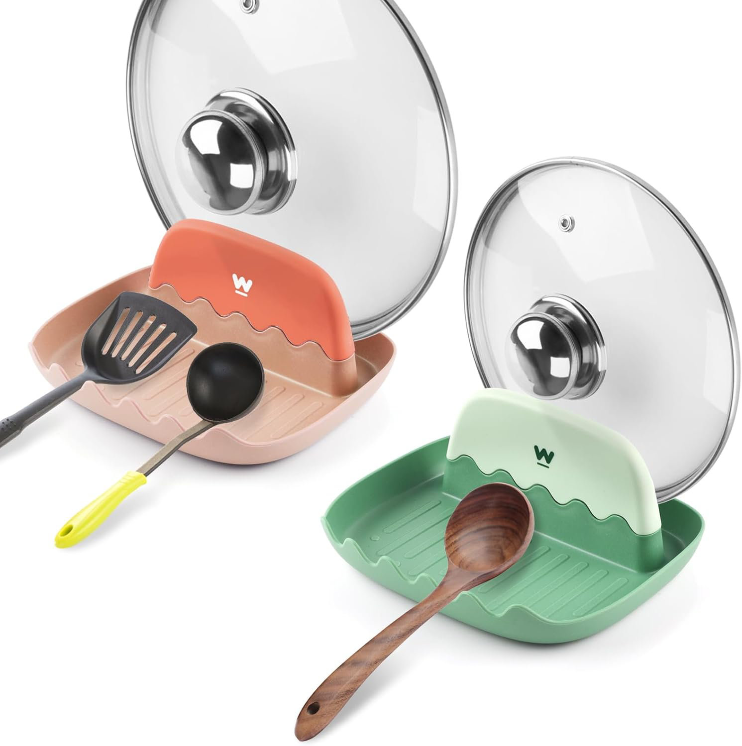 Lark Manor Spoon And Lid Rest - 2 Packs Spoon Rest With Lid Holder ...