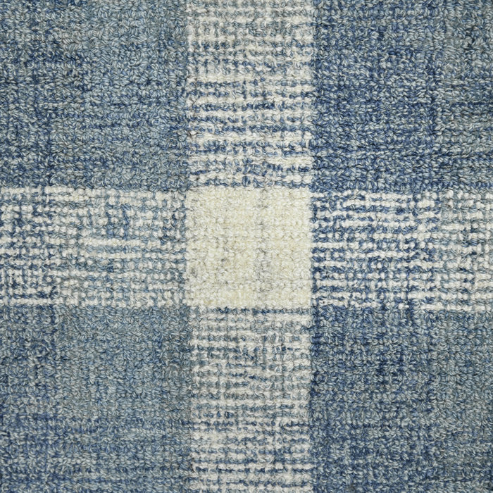 Highland Dunes Maney Hand Tufted Wool Plaid Rug & Reviews | Wayfair