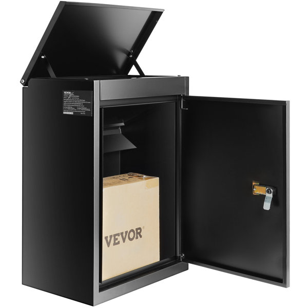 VEVOR 20" H Package Delivery Boxes, Galvanized Steel Wall Mount Mailbox ...