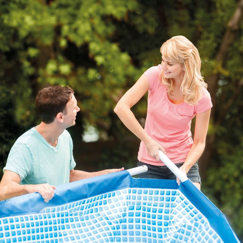 Intex New Intex Rectangular Frame Above Ground Swimming Pool & Reviews ...
