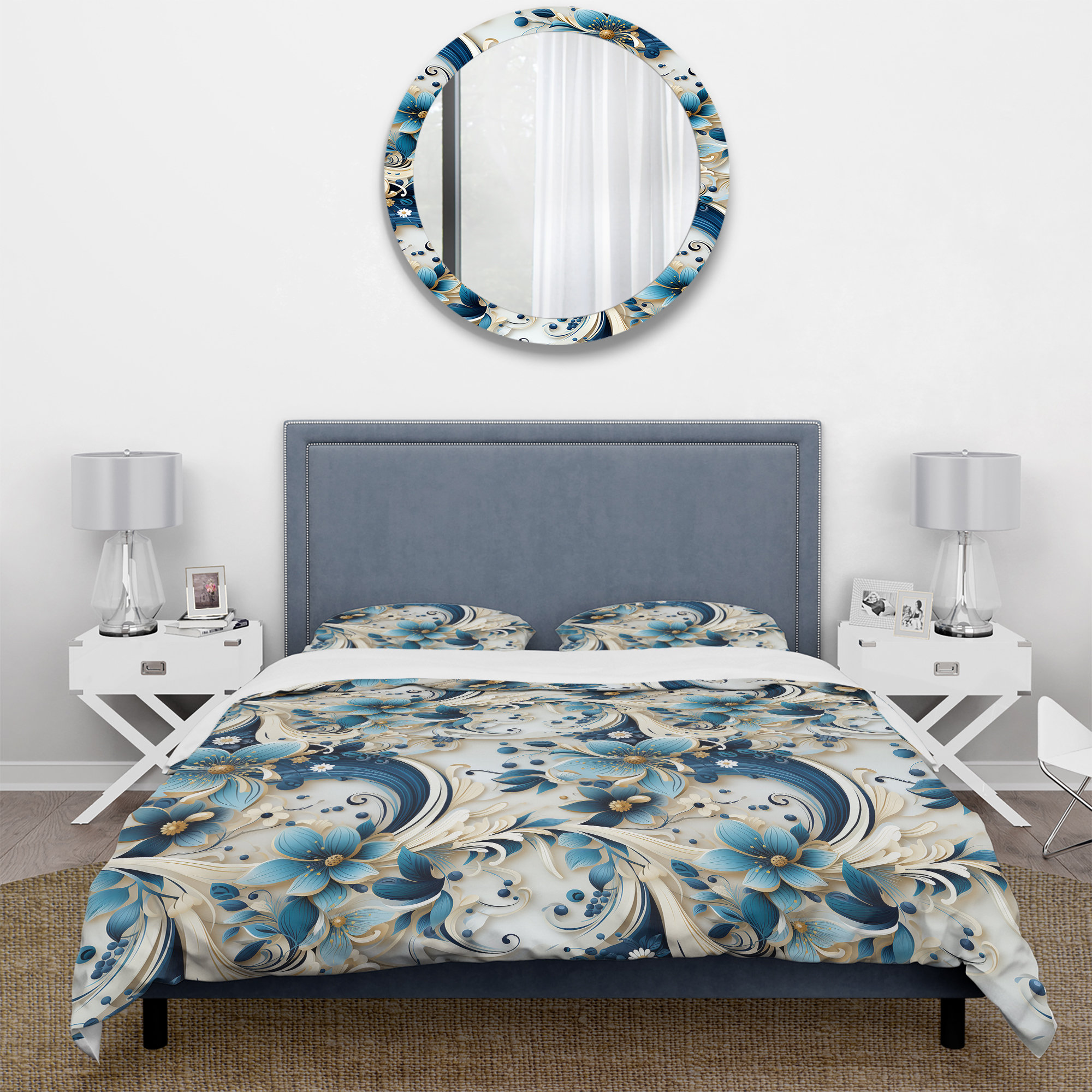 Design Art Nautical Allure Paisley Pattern VIII Bedding | Wayfair