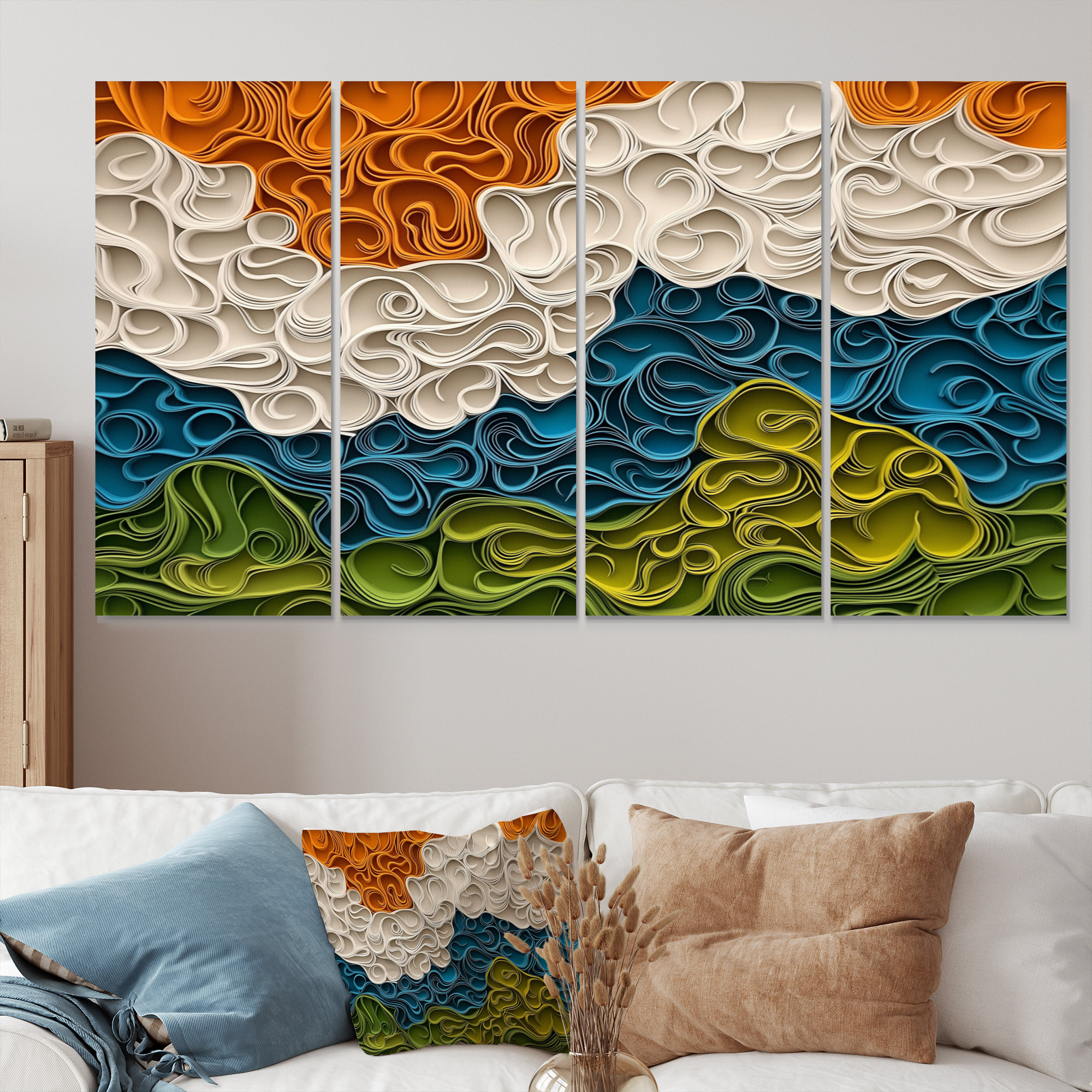 Wrought Studio™ Biomorphism Earth Rhythm I Chaos IV - Earth Wall Art ...